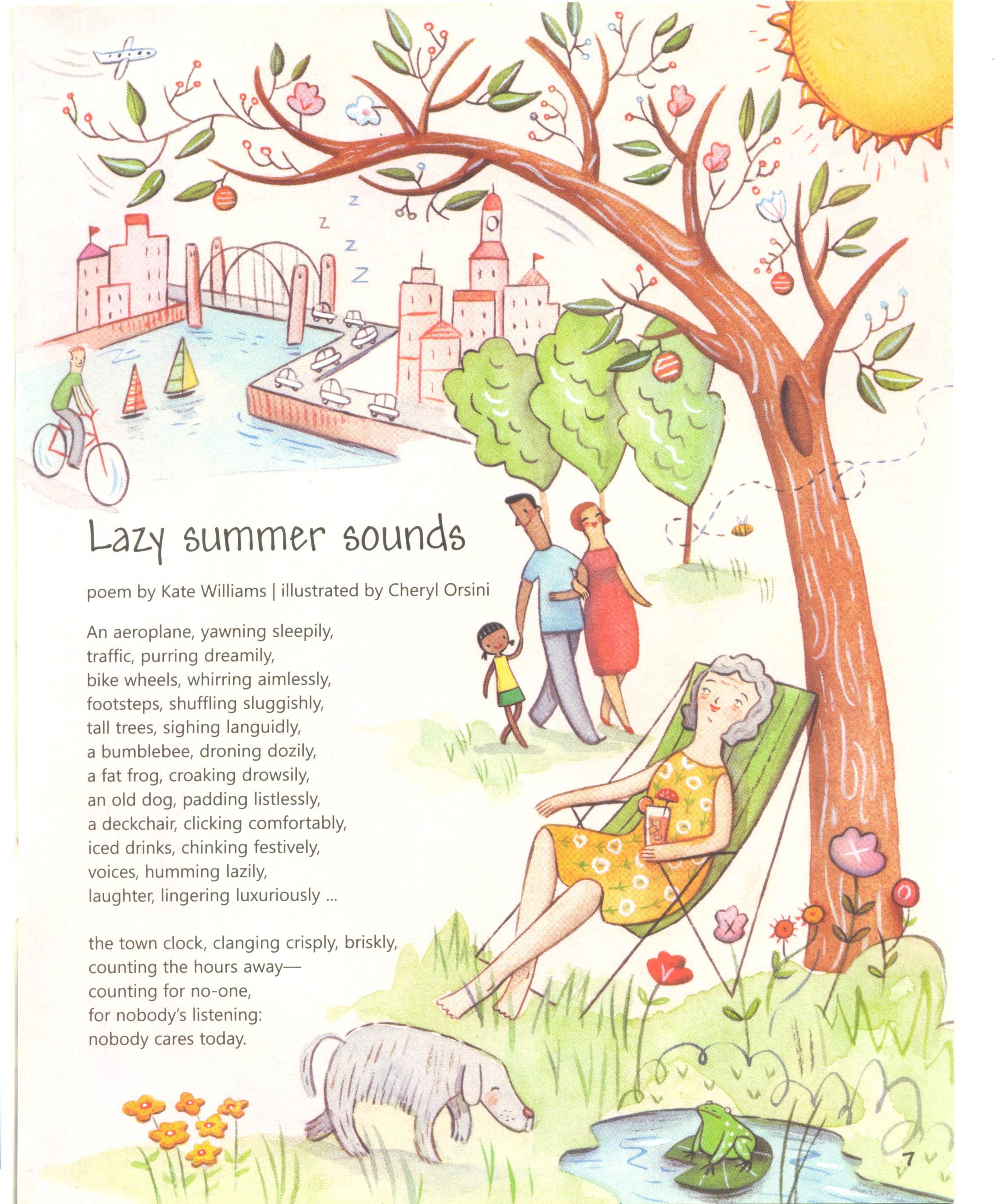 Lazy summer sounds – Kate Williams